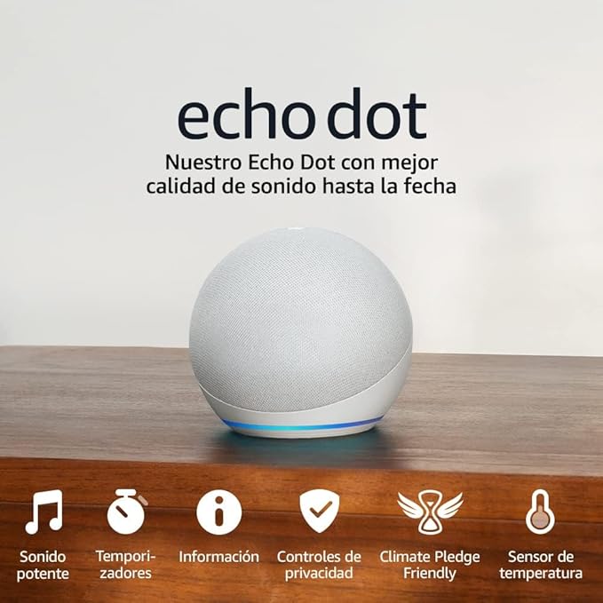 Comparativa: Altavoz inteligente con asistente virtual. Echo Dot última generación VS Amazon ...